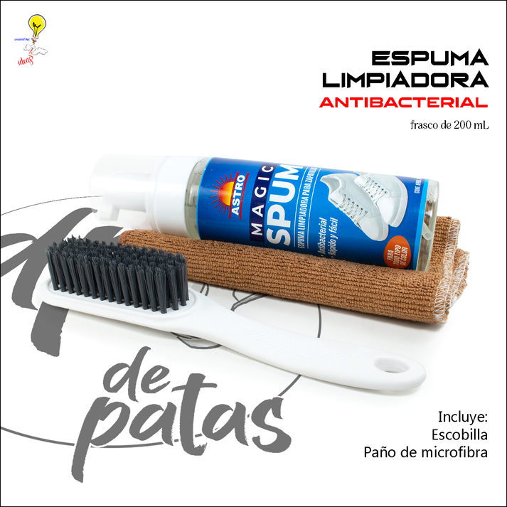 Espuma limpiadora antibacterial de calzado (MAGIC SPUM ...